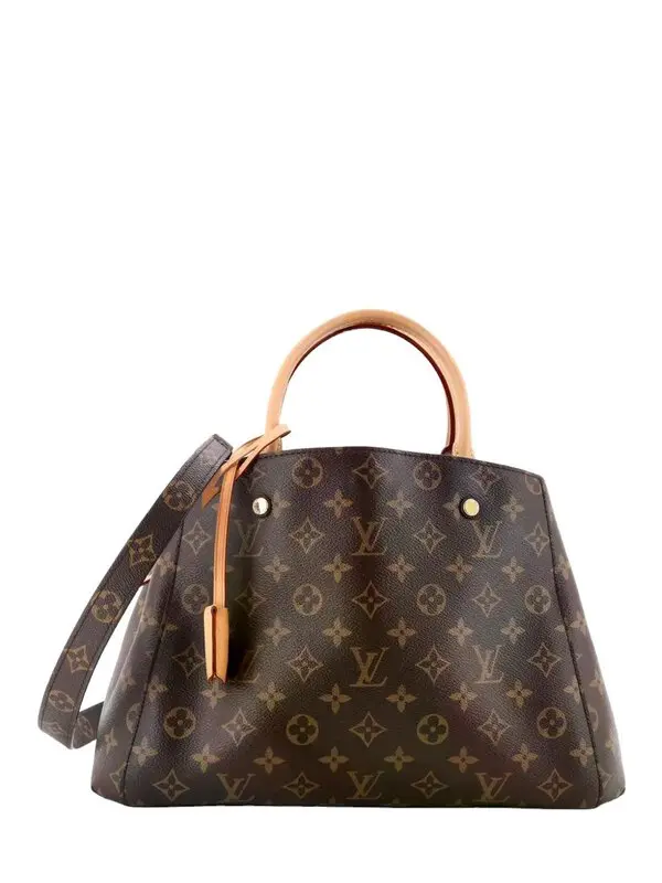 LOUIS VUITTON Montaigne Handbag Monogram Canvas Mm - Brown