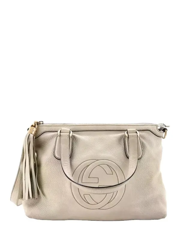 Gucci Soho Convertible Top Handle Satchel - Neutrals
