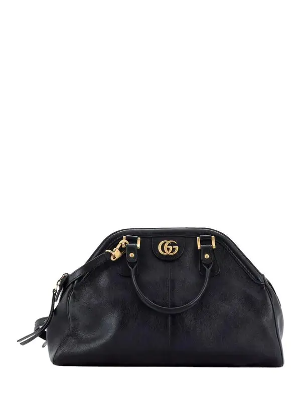 Gucci Leather Medium Satchel - Black