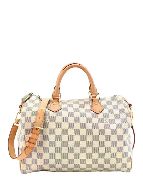 LOUIS VUITTON Speedy Bandouliere 30 Shoulder Bag - White