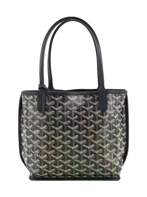 Goyard Anjou Reversible Coated Canvas Mini Satchel - Black
