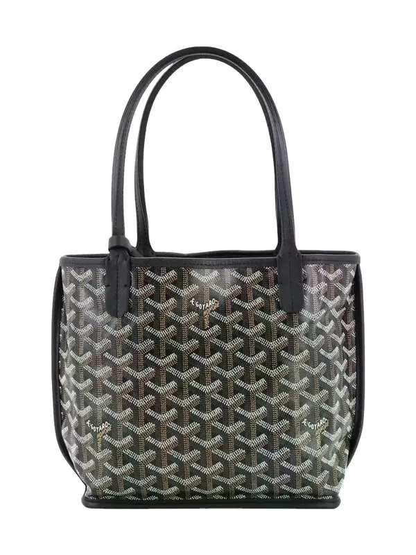 Goyard Anjou Reversible Coated Canvas Mini Satchel - Black