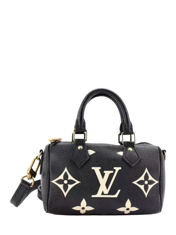 LOUIS VUITTON Speedy Bandouliere Nano - Black