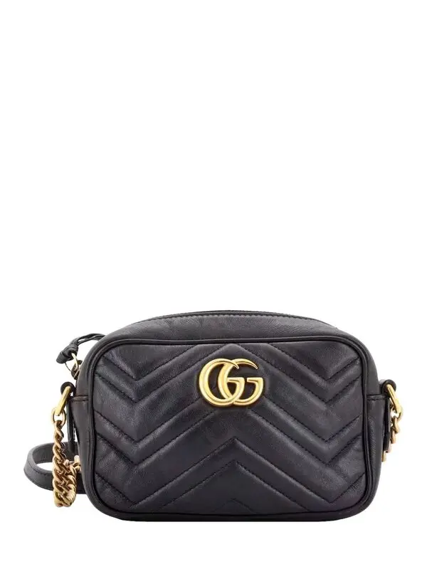 Gucci Gg Marmont Mini Shoulder Bag - Black