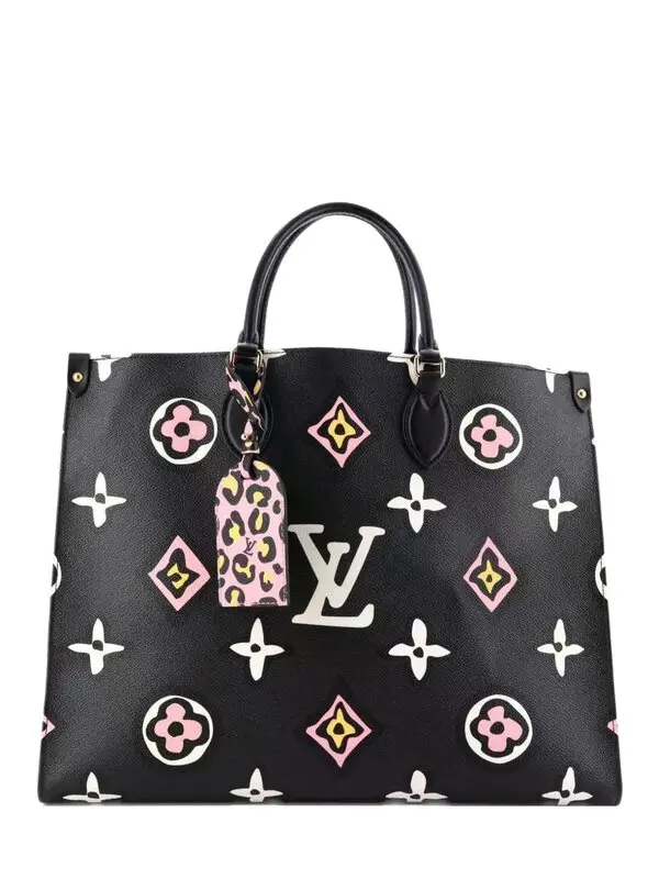 LOUIS VUITTON Onthego Wild At Heart Monogram Giant Gm Tote Bag - Black