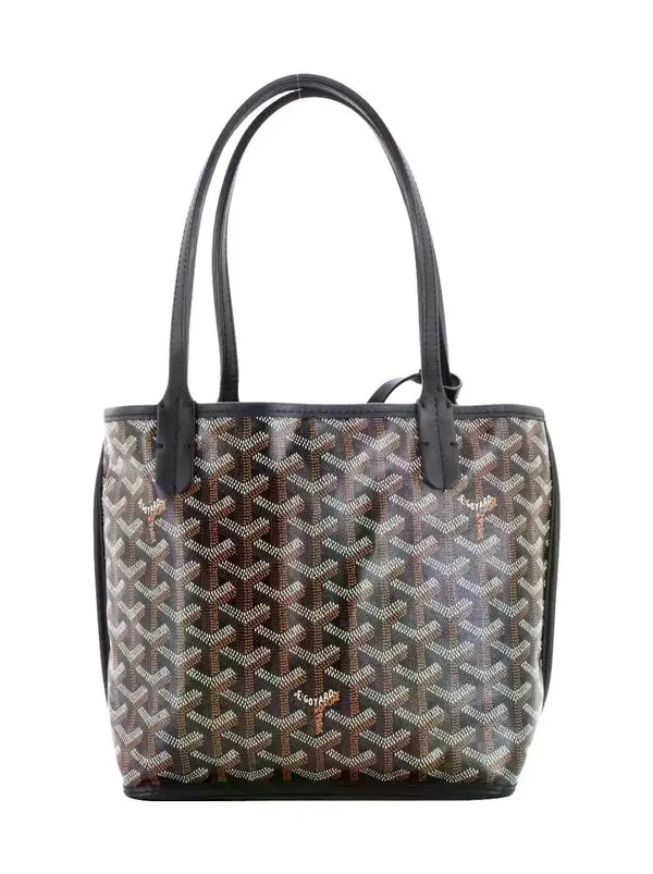 Goyard Anjou Reversible Mini Tote Coated Canvas - Black