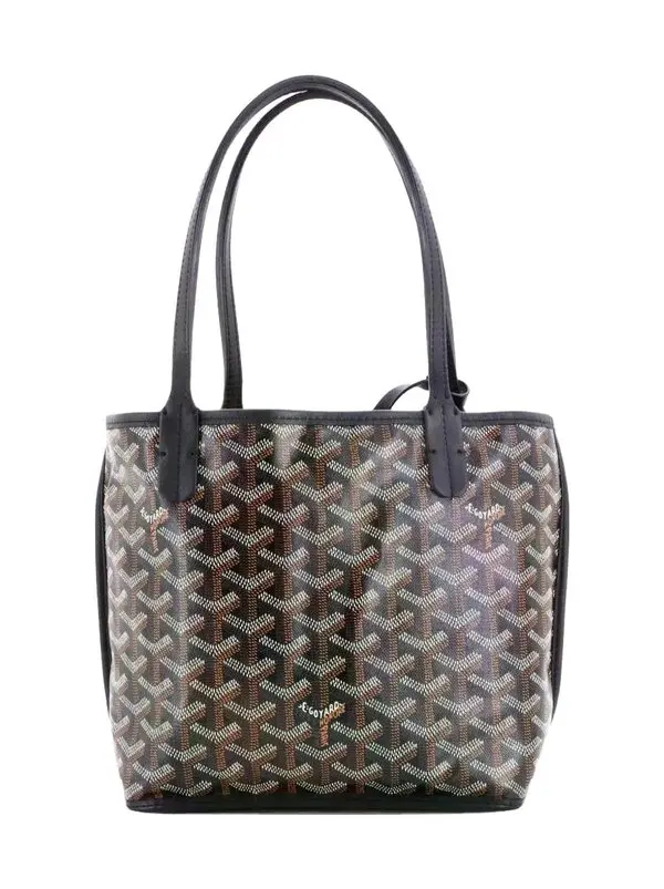 Goyard Anjou Reversible Mini Tote Coated Canvas - Black