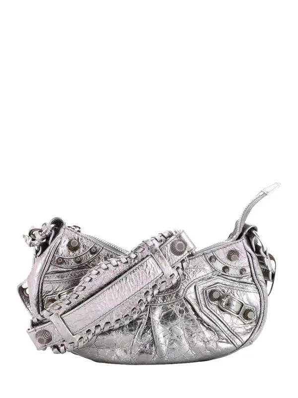Balenciaga Le Cagole Xs Hobo Bag - Silver