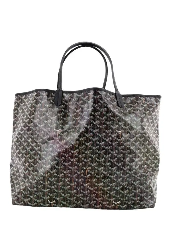 Goyard Saint Louis Coated Canvas Gm Tote Bag - Black