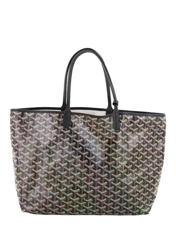 Goyard Saint Louis Coated Canvas Pm Tote Bag - Black