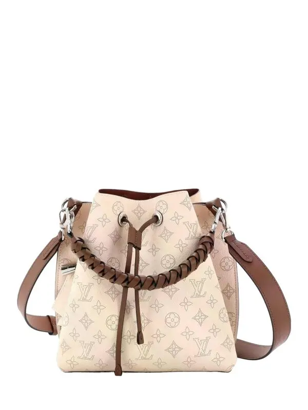 LOUIS VUITTON Muria Mahina Leather Bucket Bag - Neutrals