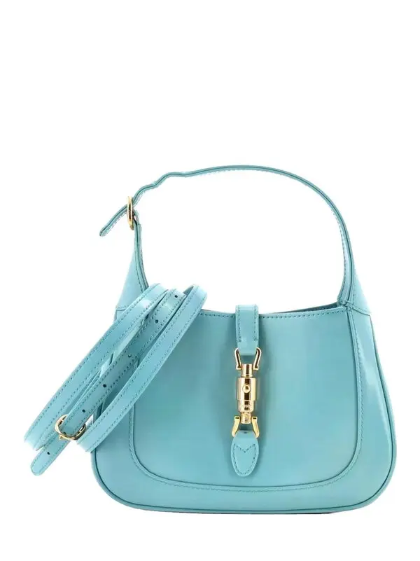 Gucci Jackie 1961 Leather Mini Hobo Bag - Blue