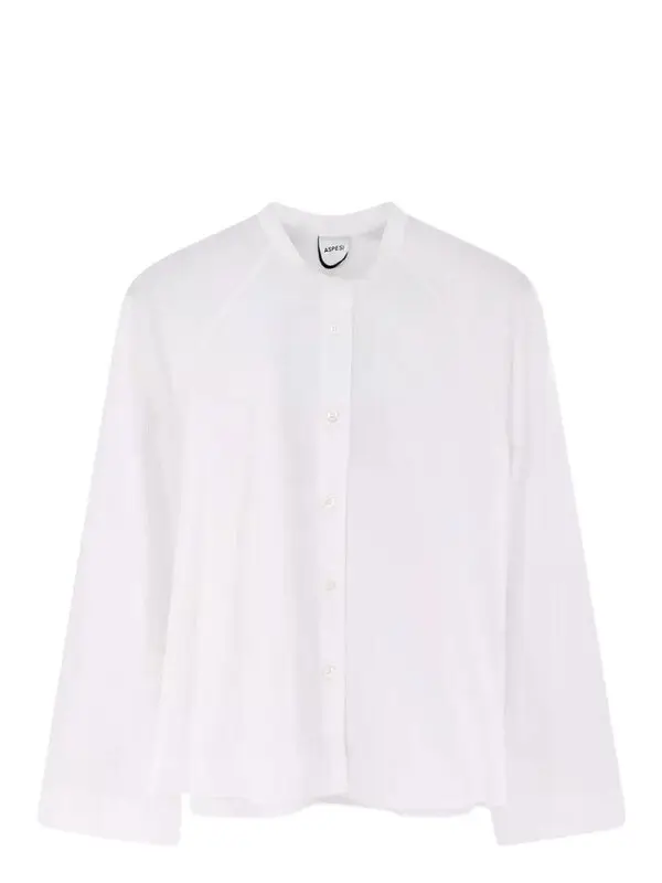 Aspesi Cropped Button-up Shirt - White