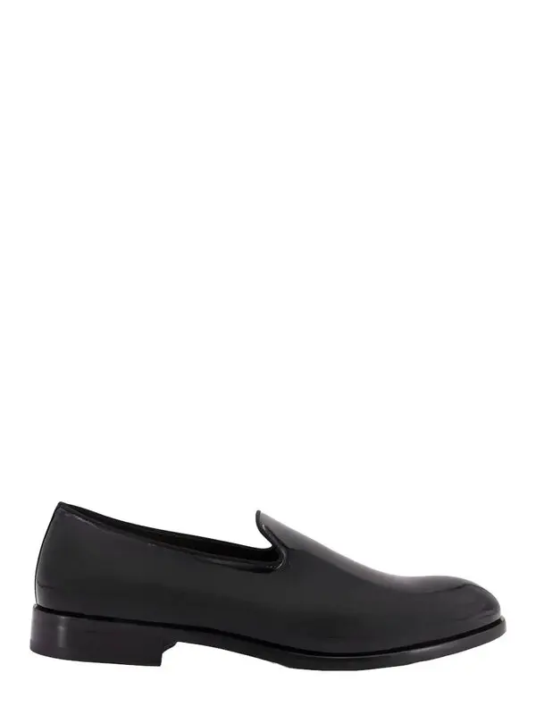DOUCAL'S Patent Leather Loafers - Black