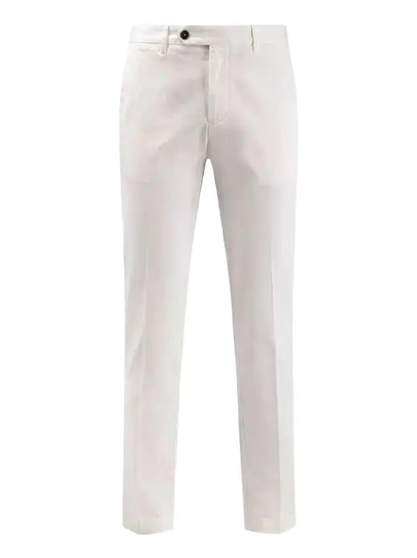 PT TORINO Metal Charm Flap Trousers - White