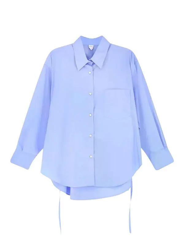 Aspesi Cotton Patch Pocket Shirt - Blue