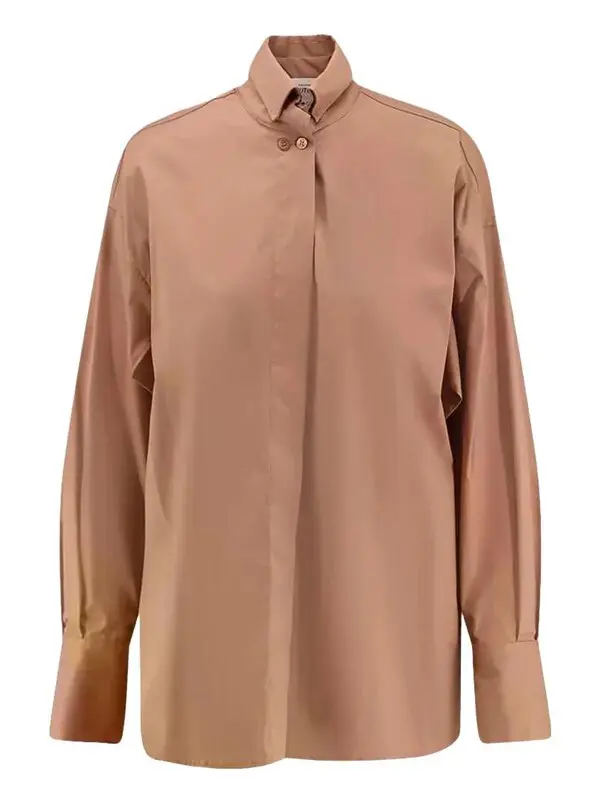 SEMICOUTURE Button Cut-out Shirt - Pink