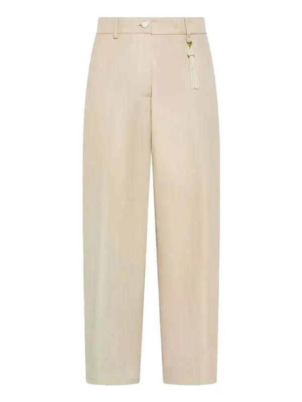 Seventy Tassel Detail Trousers - Neutrals