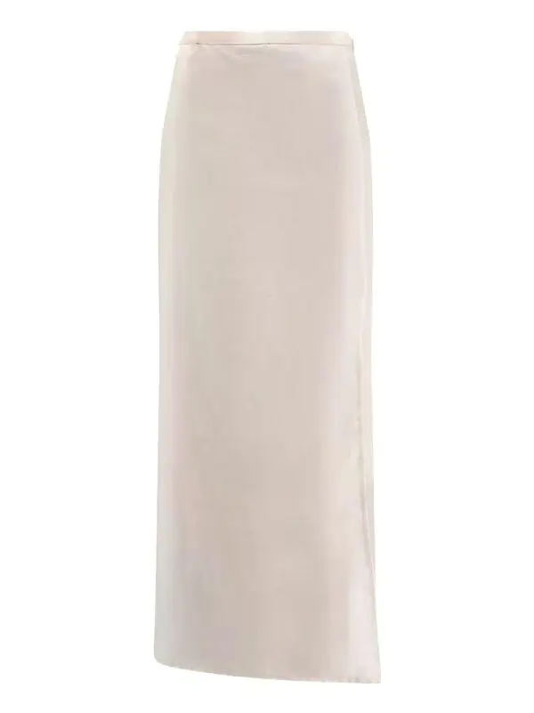 R2W Panelled Midi Skirt - Neutrals