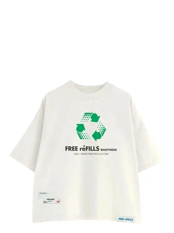 FREE REFILLS Logo Graphic T-shirt - Neutrals