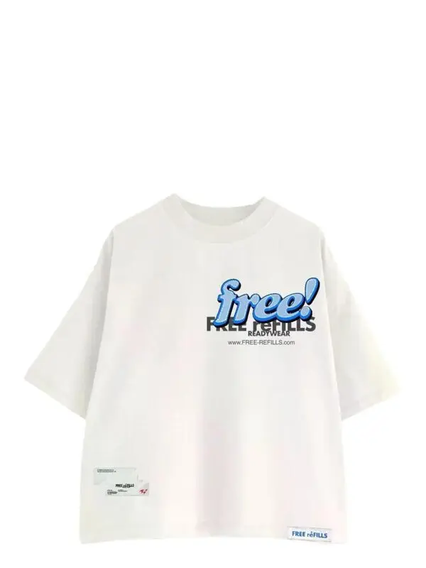 FREE REFILLS Tabloid Graphic T-shirt - Neutrals