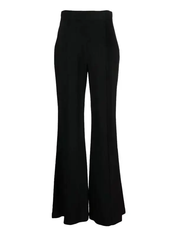 Elie Saab High-waisted Flared Trousers - Black