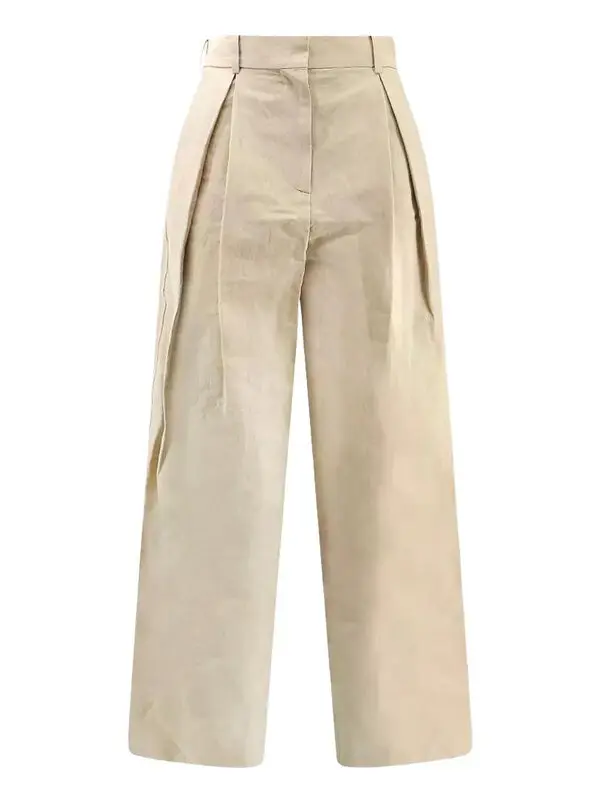 R2W Wide-leg Trousers - Neutrals
