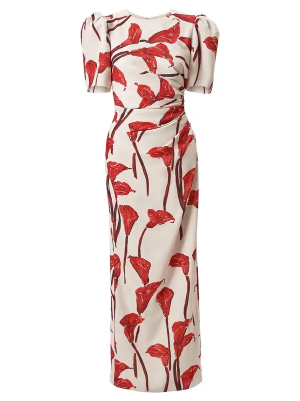 Carolina Herrera Calla Lily Ankle-length Dress - Print