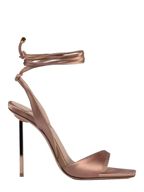 LE SILLA Nyra Ankle-tie Stiletto Sandals - Neutrals