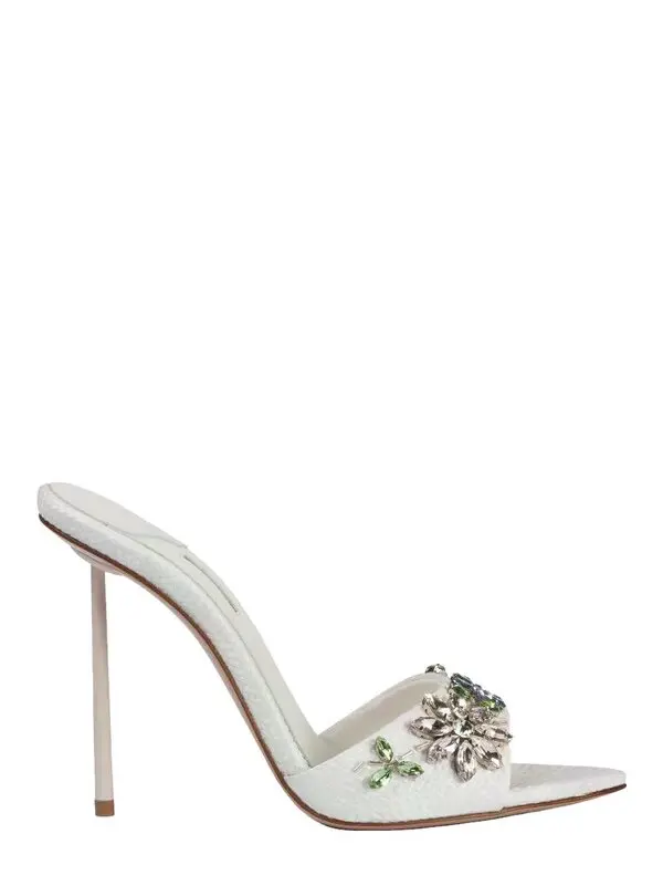 LE SILLA Prairie Floral Sandals - White