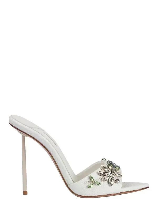LE SILLA Prairie Floral Sandals - White