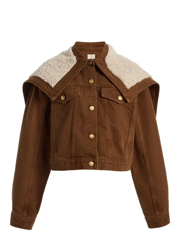 Ulla Johnson The Sybil Denim Jacket - Brown