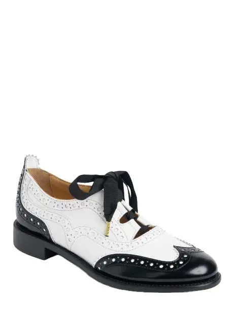 THE OFFICE OF US Ms. Lyndie Wingtip Oxford - Black/white