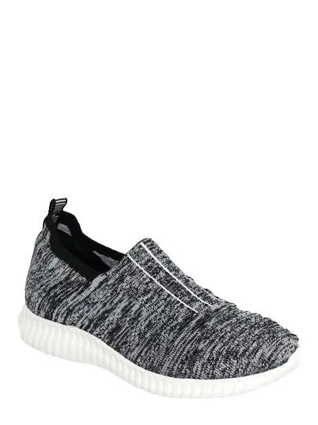 DAVID TATE Stretch Knit Slip-on Sneakers - Black
