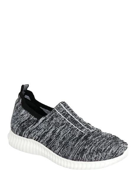 DAVID TATE Stretch Knit Slip-on Sneakers - Black
