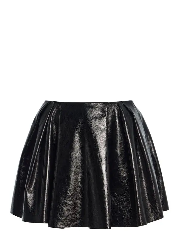 Ulla Johnson Sophie Leather Mini Skirt - Black
