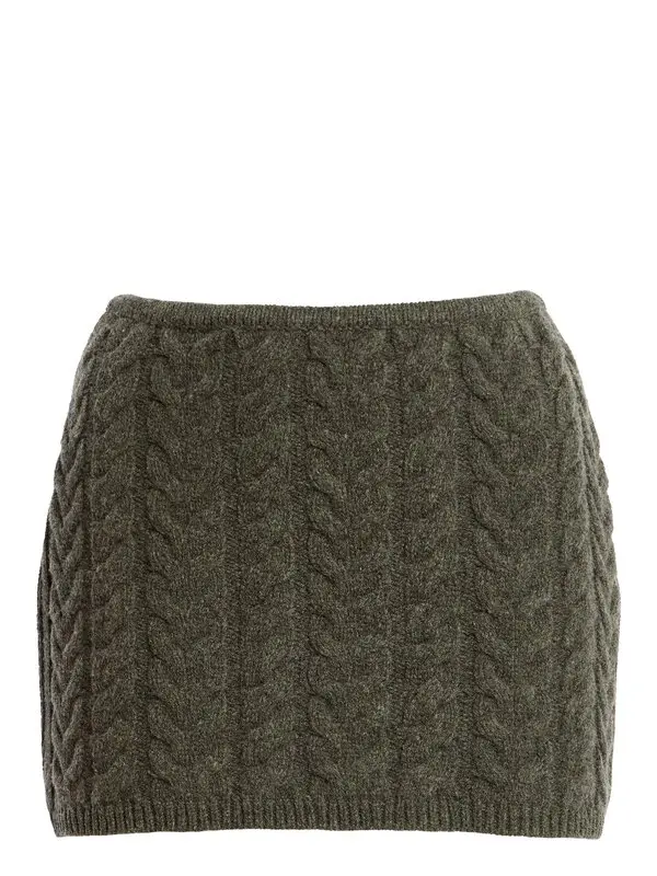 Ulla Johnson Lola Wool-cashmere Mini Skirt - Dark Grey