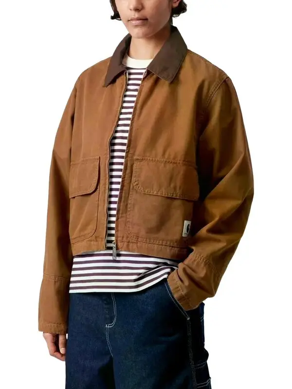 Carhartt Work In Progress Pocket Cropped Jacket - Brown