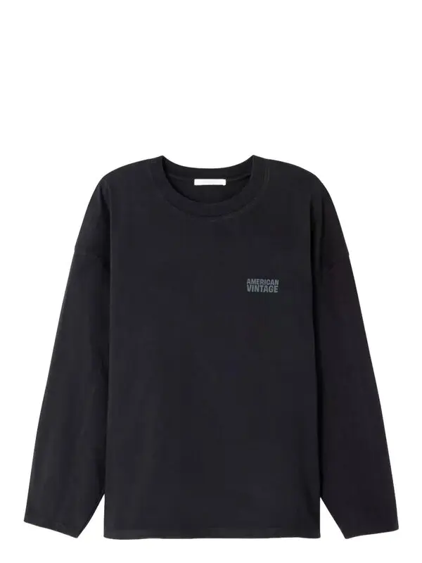 American Vintage Gixy Long-sleeve T-shirt - Black