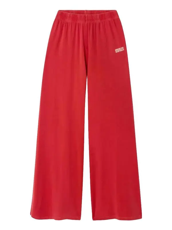 American Vintage Pymaz Cotton Track Pants - Red