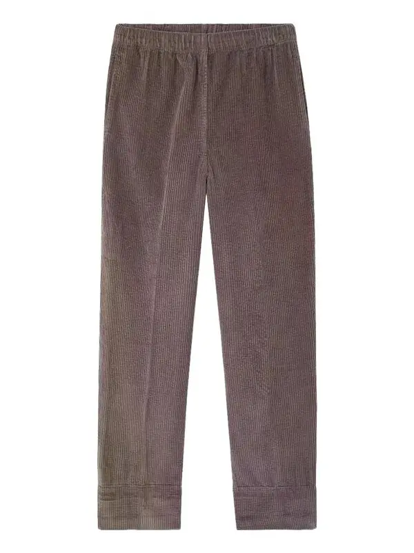 American Vintage Padow Corduroy Cotton Trousers - Brown
