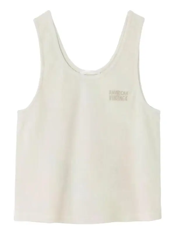 American Vintage Cotton Tank Top - Neutrals
