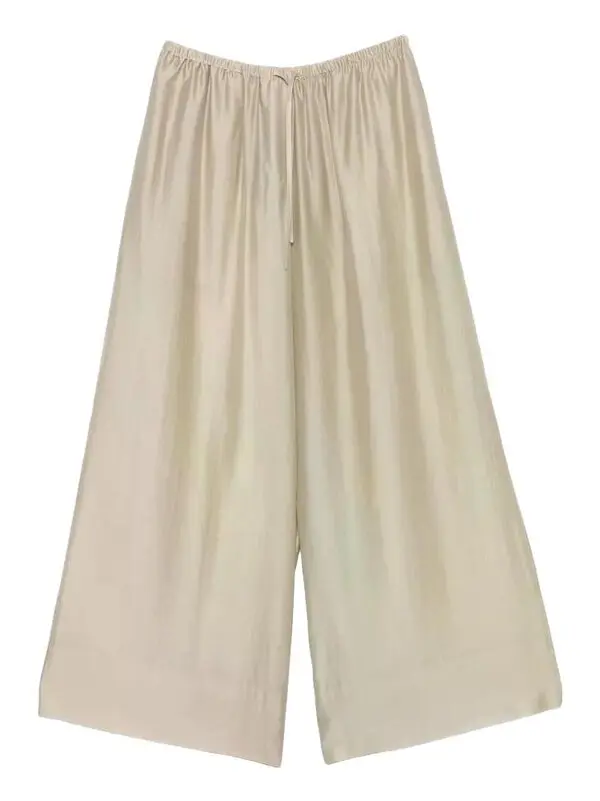 ENTIRE STUDIOS Drawstring Wide Leg Pants - Neutrals