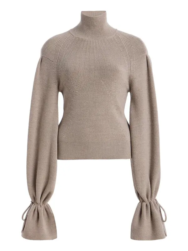 Ulla Johnson Knitted Wool Pullover - Light Grey