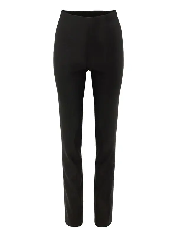 Carolina Herrera Bi-stretch Wool Tailored Cigarette Pant - Black