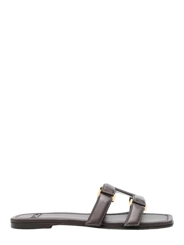 Elisabetta Franchi Buckle Strap Sandals - Brown