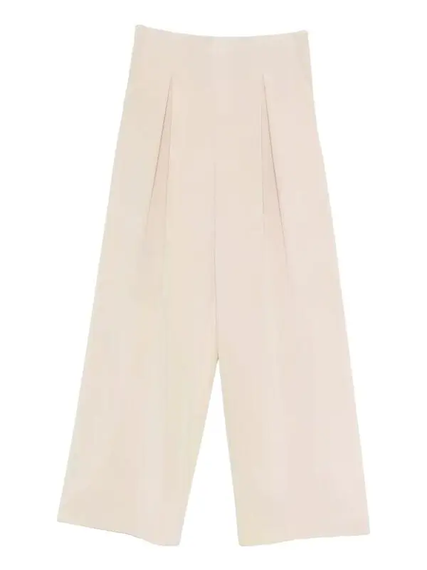 Max Mara Pleated Trousers - Neutrals