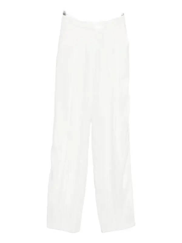 Elisabetta Franchi Pleated Trousers - White