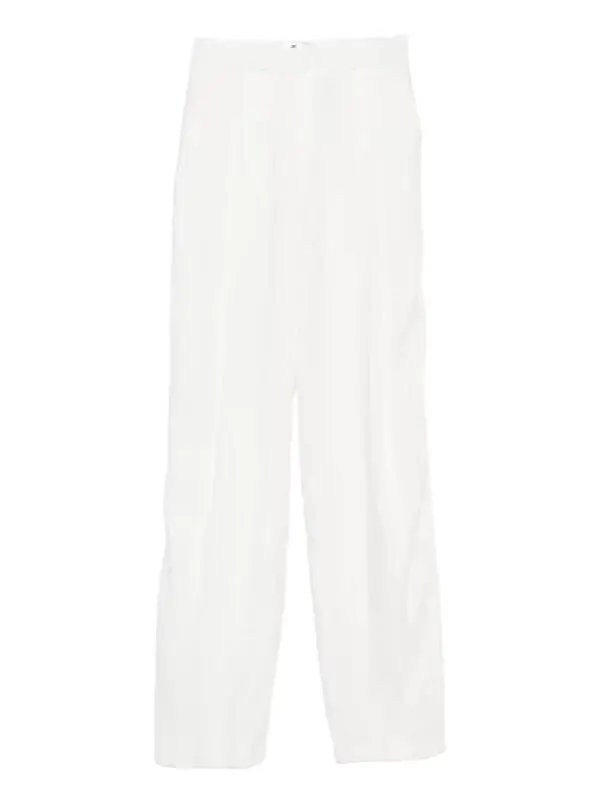 Elisabetta Franchi Pleated Trousers - White