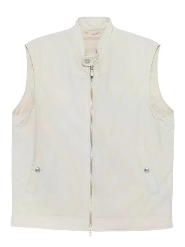 Eleventy Zip-up Gilet - Neutrals